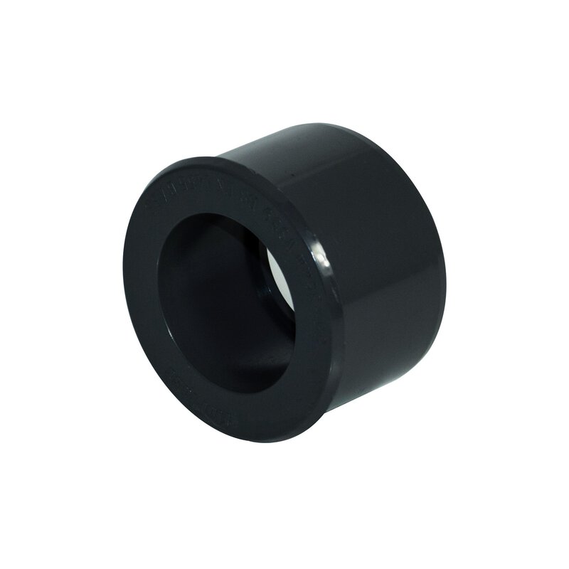 56mm HDPE Ring Seal to 1 ½” PVC-U Solvent Waste Adaptor - Floplast - Brymec